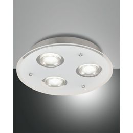 Fabas Luce Bali Deckenleuchte LED Silber, 3-flammig