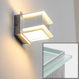 hofstein Baltimore Wandleuchte Aluminium, 1-flammig