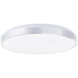 BRILLIANT LEUCHTEN Brilliant Livius Deckenleuchte LED Silber, 1-flammig, Fernbedienung