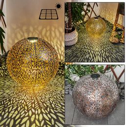 hofstein Samoao Solarleuchte LED Kupferfarben, Schwarz, Silber, 1-flammig