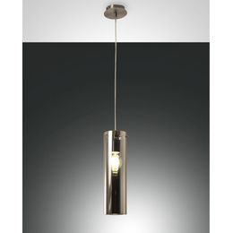 Fabas Luce Sintesi Pendelleuchten Nickel gl&auml;nzend, 1-flammig