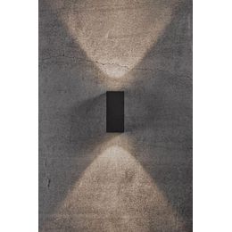 Nordlux ASBOL Außenwandleuchte LED Schwarz, 2-flammig