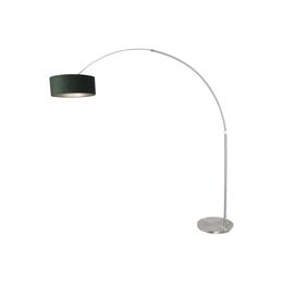 Steinhauer Sparkled Bogenstehlampe Stahl geb&uuml;rstet, 1-flammig