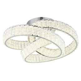 Globo Mucky Deckenleuchte LED Chrom, 1-flammig, Fernbedienung