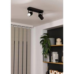 Eglo Leuchten Eglo SOREGO Deckenleuchte LED Schwarz, 2-flammig