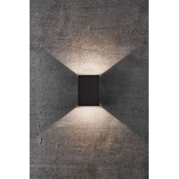 Nordlux FOLD Au&szlig;enwandleuchte LED Schwarz, 2-flammig