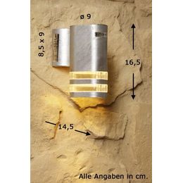 Konstsmide Modena Außenwandleuchte Edelstahl