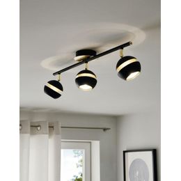 Eglo Leuchten Eglo NOCITO Deckenspot LED Gold, Schwarz, 3-flammig