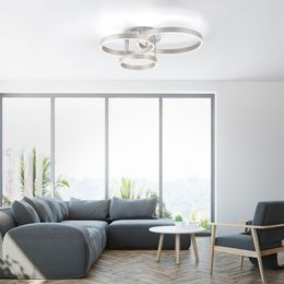 Leuchten Direkt LeuchtenDirekt LILLUTI Deckenleuchte LED Silber, 2-flammig, Fernbedienung