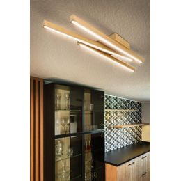 hofstein Cajas Deckenleuchte LED Naturfarben, 3-flammig