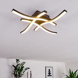 hofstein Grossarl Deckenleuchte LED Schwarz, 4-flammig