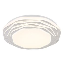 Globo Flordelis Deckenleuchte LED Wei&szlig;, 1-flammig