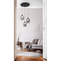 Fabas Luce Infinity Pendelleuchte Schwarz, 3-flammig
