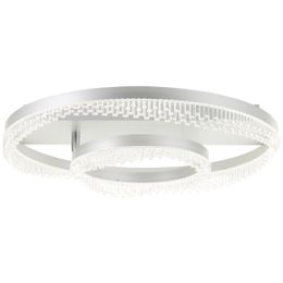 BRILLIANT LEUCHTEN Brilliant Aurora Deckenleuchte LED Silber, 1-flammig, Fernbedienung