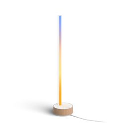 Philips Hue Gradient Signe Oak Tischleuchte LED Naturfarben, Wei&szlig;, 1-flammig, Farbwechsler