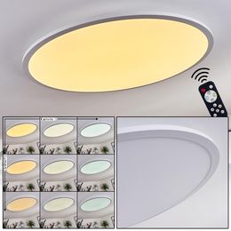 hofstein Sani LED Panel Wei&szlig;, 1-flammig, Fernbedienung
