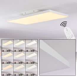 hofstein Buenaventura LED Panel Wei&szlig;, 1-flammig, Fernbedienung