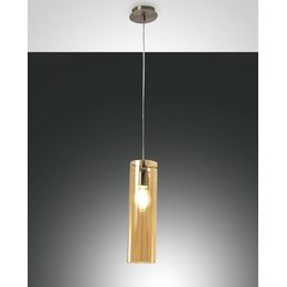 Fabas Luce Sintesi Pendelleuchten Nickel gl&auml;nzend, 1-flammig