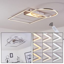 hofstein Loftheim Deckenleuchte LED Chrom, Nickel-Matt, 1-flammig