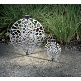 Globo Sun Solarleuchte LED Silber, 1-flammig