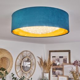 hofstein Maripi Deckenleuchte LED Blau, Gold, 1-flammig