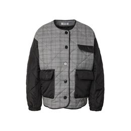 EDITED Jacke 'Nalu' Damen Gr&ouml;&szlig;e L grau / schwarz Sommerjacke
