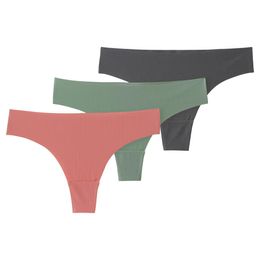 Gina Benotti 3 Damen Seamless-Strings im Set