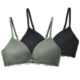Gina Benotti 2 Damen Soft-BHs mit Spitzendetails