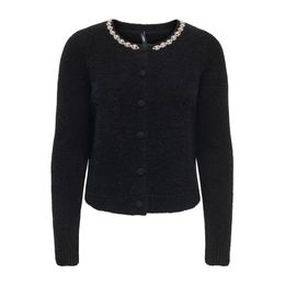 Only Knit Cardigan 'ONLViva' female size L Black / Pearl white