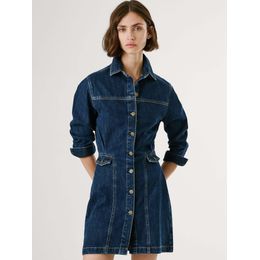 Pepe Jeans Kleid 'Gemma' Damen Gr&ouml;&szlig;e 32 blue denim Winterkleid