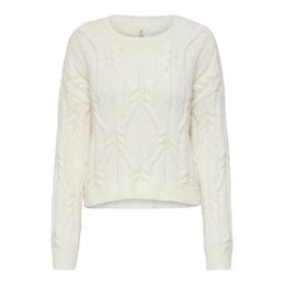 Only Strickpullover 'ONLLEMINA' Damen Größe L weiß