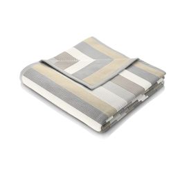 Biederlack Decke HOME COTTON silber