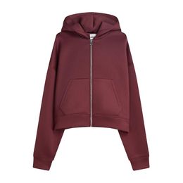 Bershka Sweatjacke Damen Gr&ouml;&szlig;e S burgunder