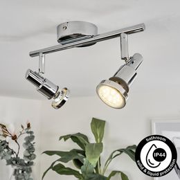 hofstein Morges Deckenleuchte LED Chrom, 2-flammig