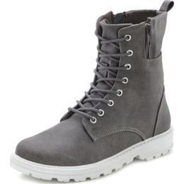 Lascana Damen Stiefelette grau Gr&ouml;&szlig;e 39