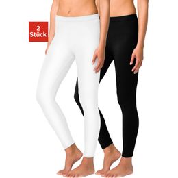 Damen Leggings wei&szlig;, schwarz Gr&ouml;&szlig;e 48/50