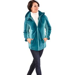 Damen Funktionsjacke mit Fleece-Futter petrol-wintert&uuml;rkis, Gr&ouml;&szlig;e 44
