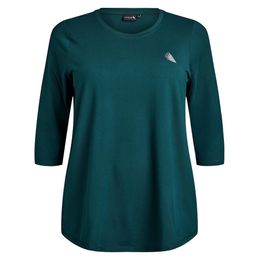 Active By Zizzi Shirt 'Abasic One' female Green size XXL