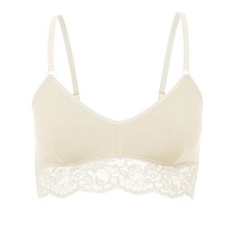 Yenita Spitzen-BH Damen Größe 80 champagner