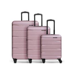 Franky Munich 4.0 4 Rollen Kofferset 3-teilig mit Dehnfalte in shiny rose shiny | Gr.: onesize