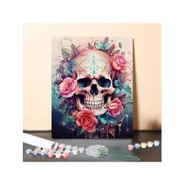 ARTNANAS DIY Malen nach Zahlen Set-"Seelenbl&uuml;te" | Gr.: 30x40 ohne Rahmen