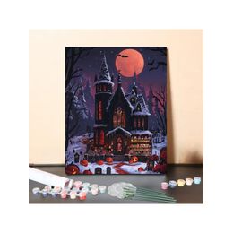 ARTNANAS DIY Malen nach Zahlen Set-"Frostkirche" | Gr.: 40x50cm mit Keilrahmen nicht ges