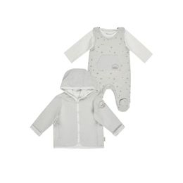 Sterntaler Set Babyjacke und Strampler in silber | Gr.: 50