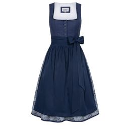 Nübler Nübler Midi Dirndl Lorena in Blau | Gr.: 48