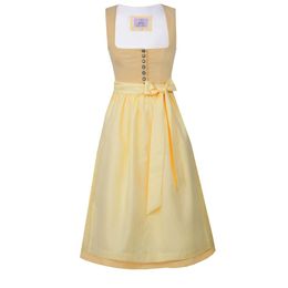 N&uuml;bler N&uuml;bler Midi Dirndl Obing in Zitrone | Gr.: 36