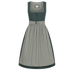 N&uuml;bler N&uuml;bler Midi Dirndl Petra in Gr&uuml;n | Gr.: 40