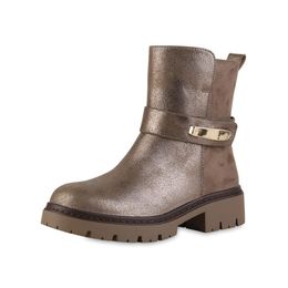 VAN HILL Biker Boots Amara in Gold | Gr.: 39