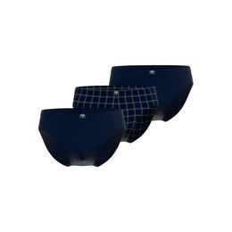Ceceba Slip 3Er Pack Daytona in blau-dunkel-Karo | Gr.: 18