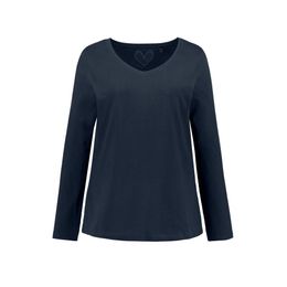 Ulla Popken Shirt in marine | Gr.: 46-48