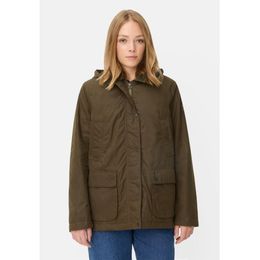 Camel Active Outdoor Jacke mit abnehmbarer Kapuze und Kordkragen in Dunkel Khaki | Gr.: 48